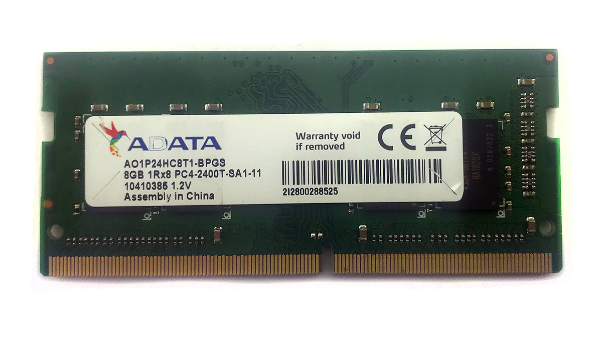 8GB Adata DDR4 SDRAM PC4-19200 1Rx8 2400MHz SO-DIMM Speicher Memory RAM ...